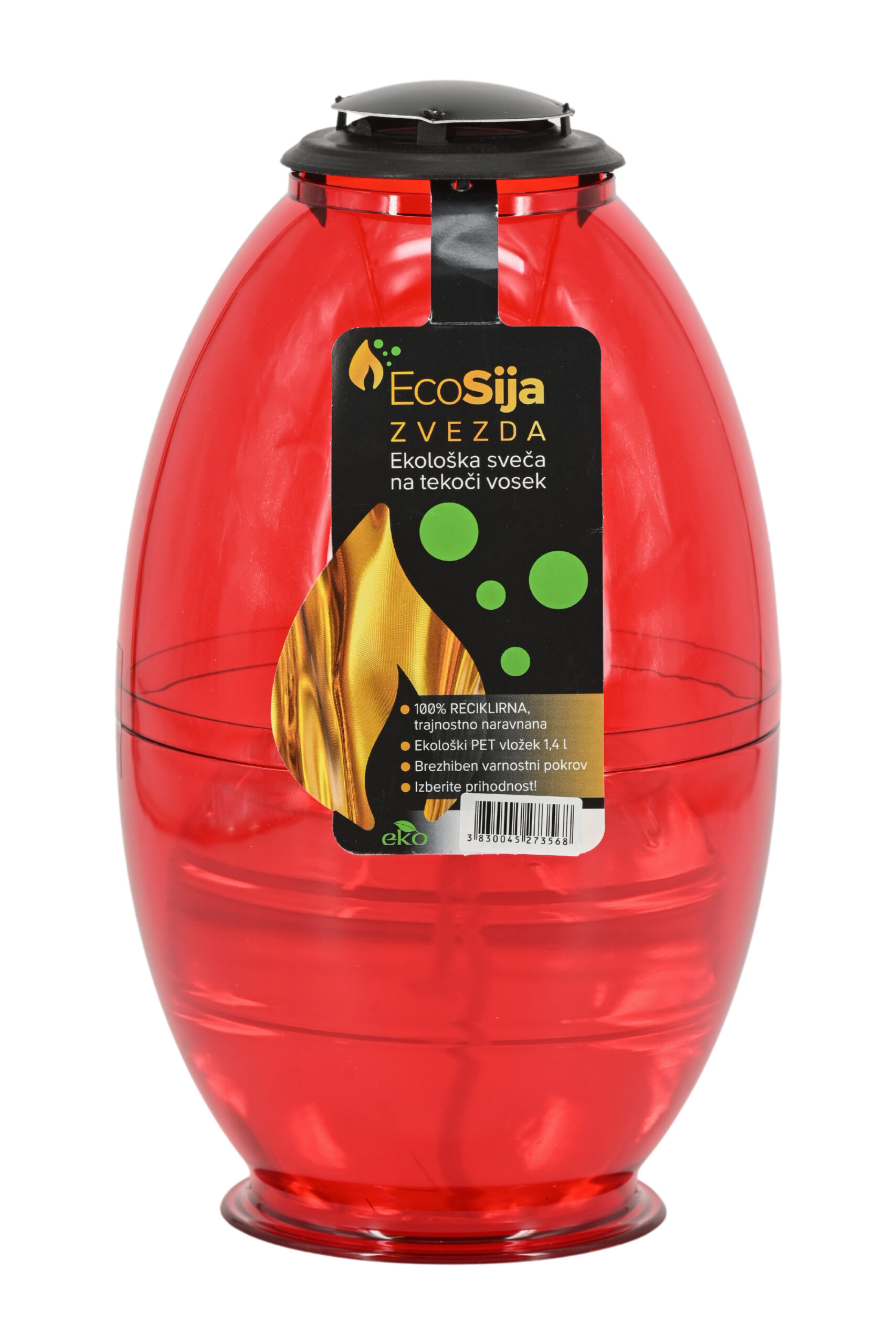 ZVEZDA na tekoči vosek RDEČA 100% RECIKLIRNA 1 LITER BESTSELLER! Oljni ...